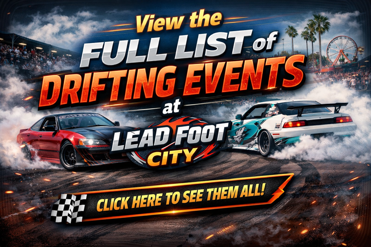 Event Calendar – Lead Foot City